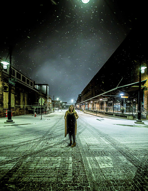 John Potter # USA # Snowfall Solitude - Blank Wall Gallery